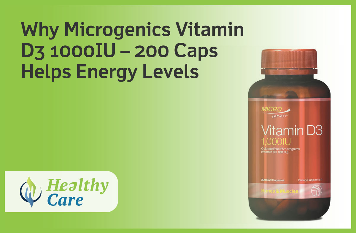 Boost Energy Naturally with Microgenics Vitamin D3 – 1000IU